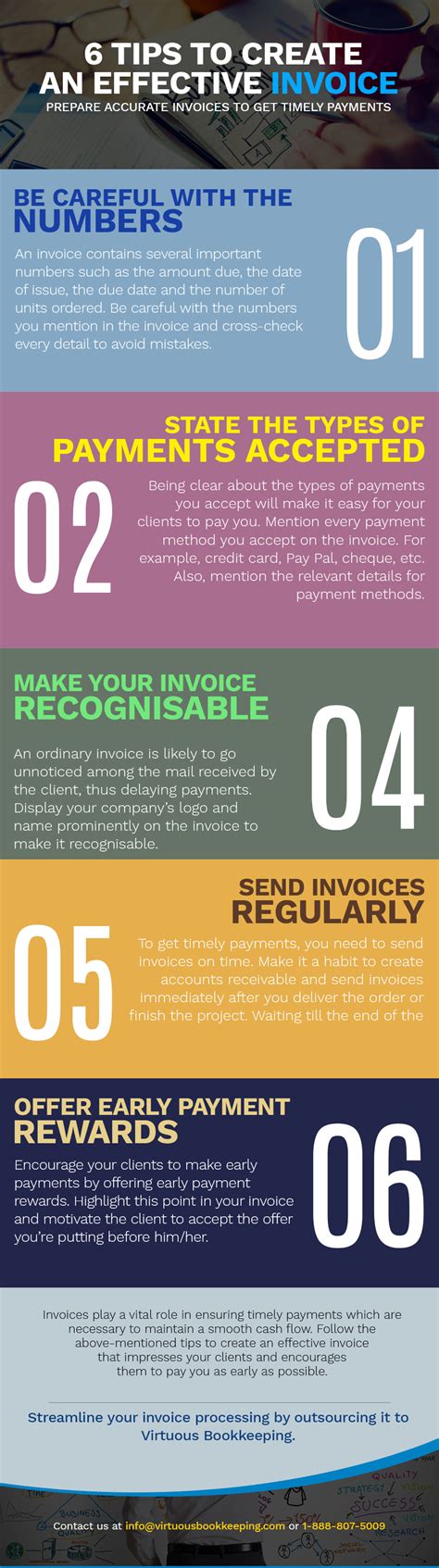 6 Tips To Create An Effective Invoice Virtuous Bookkeeping