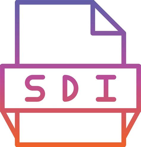 Sdi File Format Icon 15692558 Vector Art At Vecteezy