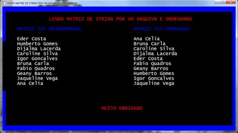 Samuel Lima Programador Cc Lendo Matriz De String Por Um Arquivo