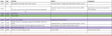 Imex Schedule Ex Matey Events