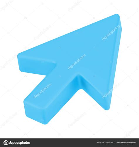 Blue Web Arrow 3d Pointer Volumetric Mouse Cursor For Website Stock Vector By ©provectors 482404498