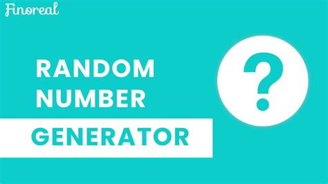 Random Number Generator Generate Secure And Random Number Finoreal Smart Finance Calculators