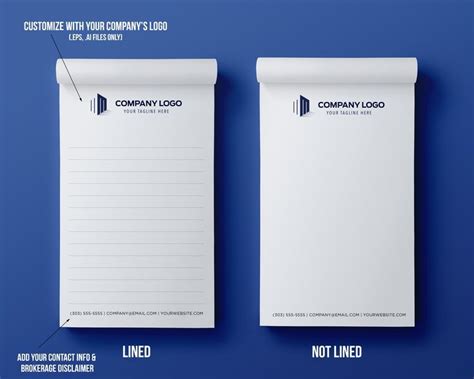 Corporate Personalized Notepads Low Minimums Bulk Order Order As Low As 30 Note Pad