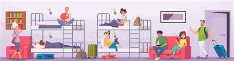 Hostel Tables Stock Illustrations 29 Hostel Tables Stock