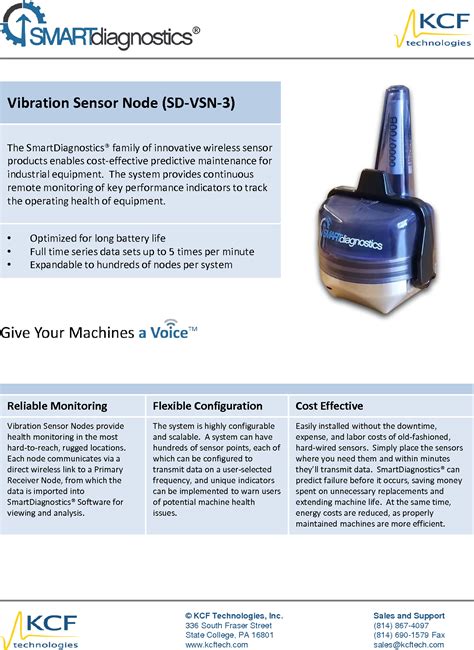 Kcf Technologies Sd3 Battery Powered Vibration Sensor Discussion And Faq Powerpoint Presentation