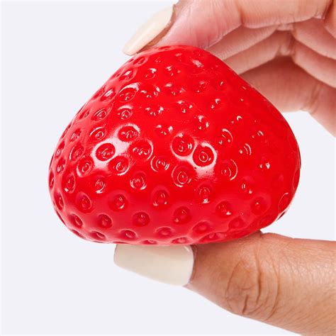 Tabasquishy® Red Strawberry Taba Squishy Squeeze Toys Playdough Like