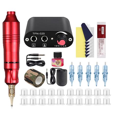 문신 기계 키트 디지털 화면 문신 전원 공급 장치 펜 잉크 세트 영구 메이크업 기계 5pc 카트리지 바늘 문신 세트 타투머신 문신기 Aliexpress