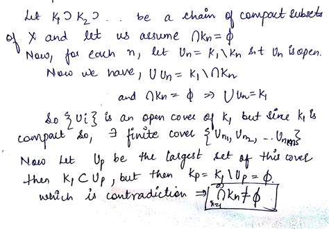 Solved Let Kn Be A Sequence Of Compact Nonempty Subsets Of R Such