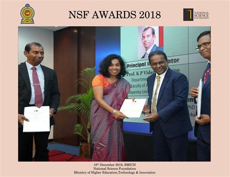 National Science Foundation Research Award 2018 Faculty Of Applied