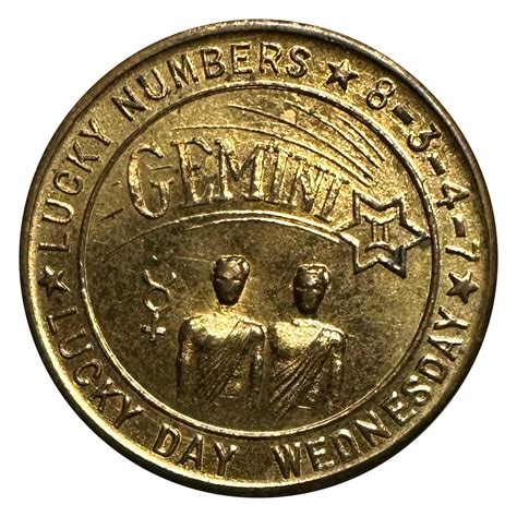 Gemini Luck Token Lucky Numbers 8 3 4 7 Property Room