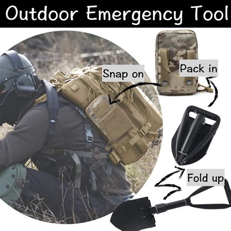 Urby Compact Foldable Shovel Survival Tool For Camping