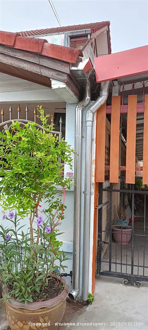 ติดตั้งรางน้ำสแตนเลสเกรด304ขนาด5นิ้ว แฟลชชิ่งสแตนเลสเกรด304 รางน้ำสแตนเลสเกรด304ขนาด6นิ้ว