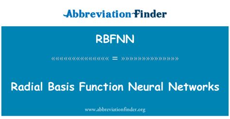 Rbfnn 代表 径向基函数神经网络 Radial Basis Function Neural Networks