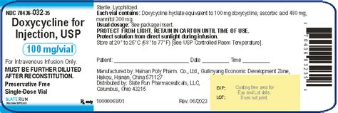 Doxycycline For Injection Usp
