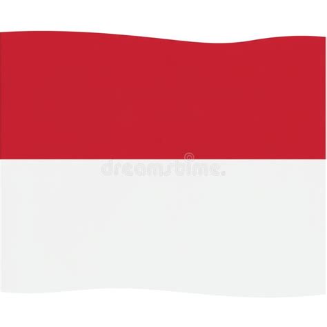 A Flag Composed Of Two Horizontal Bands The Top Half Is Red And The