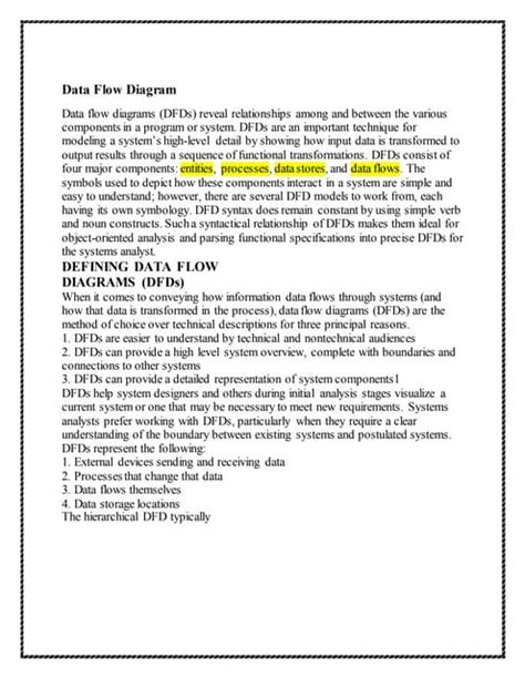 Data Flow Diagrams Dfd Docx