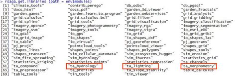 Introducing Geoprocessing Capabilities Of Saga In R Environment Using