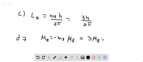 Solved If An Electron In An Atom Has Orbital Angular Momentum With Mℓ Values Limited By ±3 How