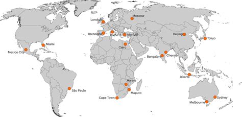 Global Water Crises The Locations Of Some Of The Direst Urban Water