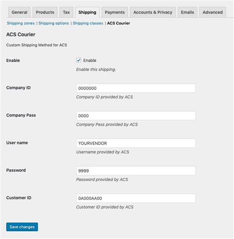 Custom Acs Courier Plugin For Woocommerce Some Web Devs