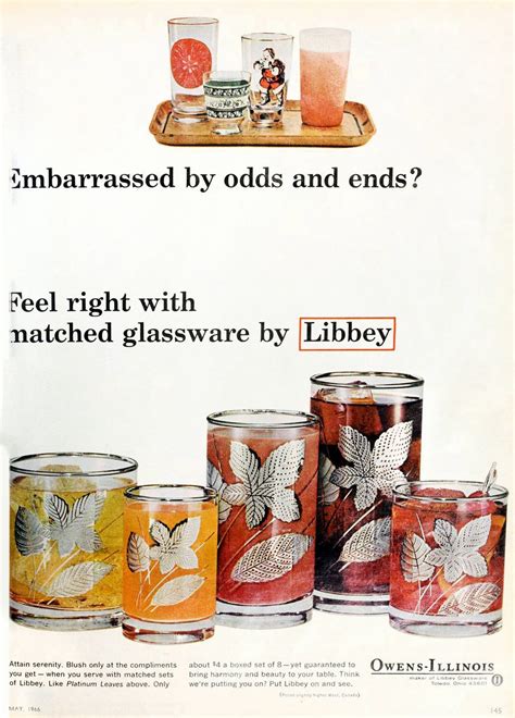 60 Vintage Libbey Drinking Glass Designs From The 60s Click Americana