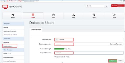How To Create Mysql Databases By Ispconfig Database Mart