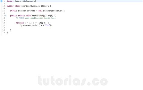 Ciclo For Java Imprimir Numeros Del 1 Al 100