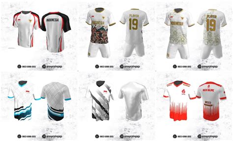 Desain Jersey Warna Putih Melambang Elegan Dan Bersih Jersey Printing
