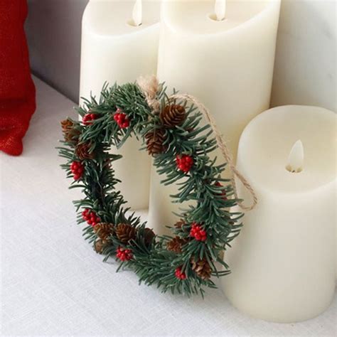 크리스마스 리스장식 솔방울 빨간 열매 조화장식 성탄 홈플러스 택배배송