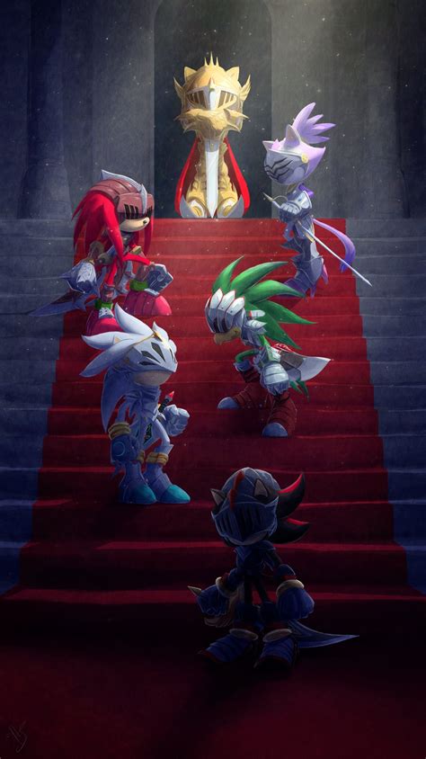 sonic the hedgehog blaze the cat shadow the hedgehog knuckles the echidna silver the