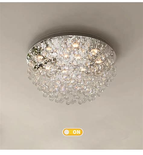 Modern Led Crystal Ball Rectangle Ceiling Lights Contemporary Elegan Dlight Decor
