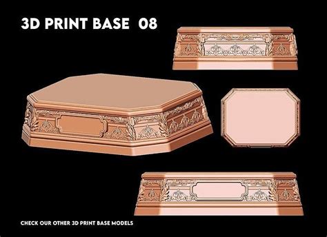 3d Print Base 08 3d Model 3d Printable Cgtrader
