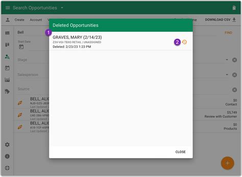 How To View And Restore Deleted Opportunites Apps