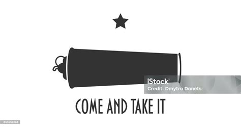 텍사스 혁명의 첫 번째 군사 약혼 곤잘레스의 전투의 날에 대 한 벡터 일러스트 와 서 하 고 받아 변형 플래그입니다 와 서 그리고 그것은 고 대 시간에서 역사적인 슬로건