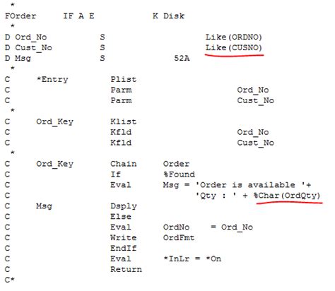 Random Thoughts Common Compilation Errors In Rpgle