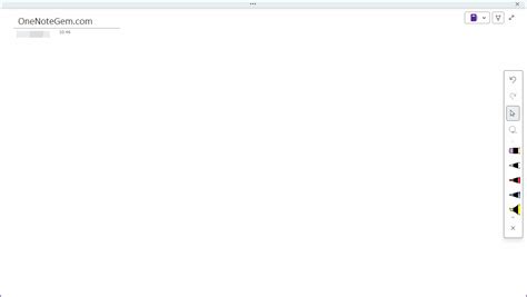 Move The Pen Toolbar To Above Below Left Right In OneNote Full Page View Office OneNote Gem