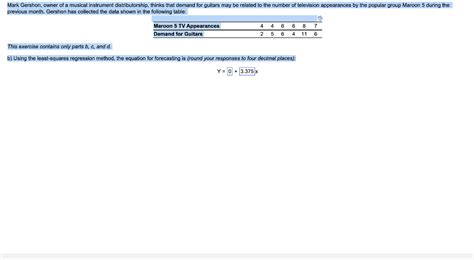 Solved This Exercise Contains Only Parts B C And D B Chegg
