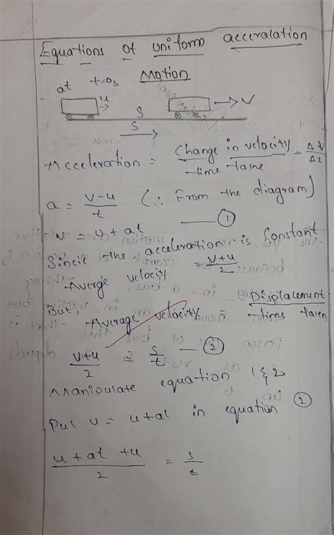 derive the equation v2 u2 2as graphically