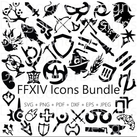 Ffxiv Iconssymbols Bundle Symbols Bundle Ffxivsvg Ffxivpng File