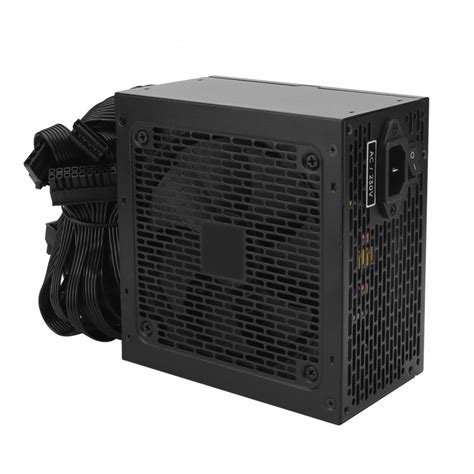 HamGeek ATX Power Supply Unit 500W Black Docking Station Power Supply For GPU Graphics Card