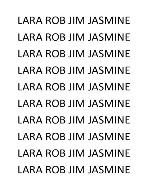Lara Rob Jim Jasmine Pdf