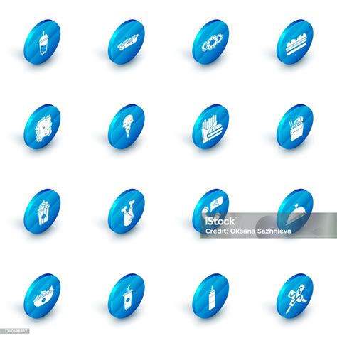 겨자 도넛 스위트 글레이즈 샌드위치 골판지 상자에 팝콘 아이스크림 와플 콘 아시아 국수 종이 젓가락과 버거 감자 튀김 팩슨 패키지 아이콘과 핫도그 샌드위치를 설정합니다 벡터