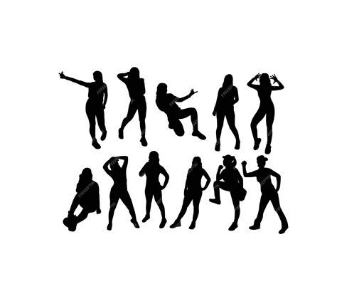 Premium Vector Sexy Girls Silhouette Art Vector Design