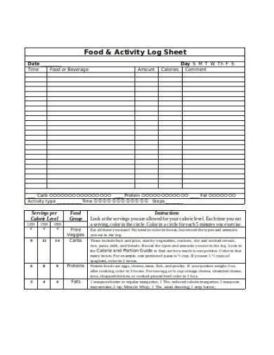 Free 10 Activity Log Samples And Templates In Ms Word Pdf