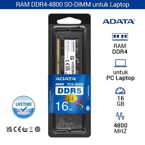 Jual Ram Laptop Adata Ddr5 16gb 4800mhz Sodimm 4800 Shopee Indonesia