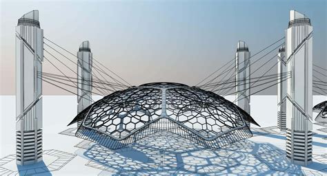 Futuristic Architectural Structure 3d Model By Giimann
