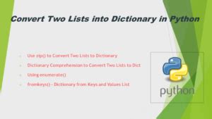 Convert Two Lists Into Dictionary In Python Spark By Examples