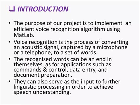 Voice Recognition System Pptx