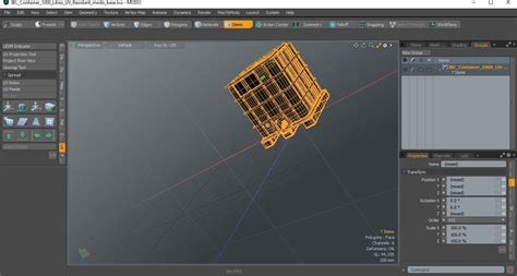 Ibc Container 1000 Litres Uv Resistant 3d Model 39 Obj Lxo Ma Max Fbx C4d Blend 3ds