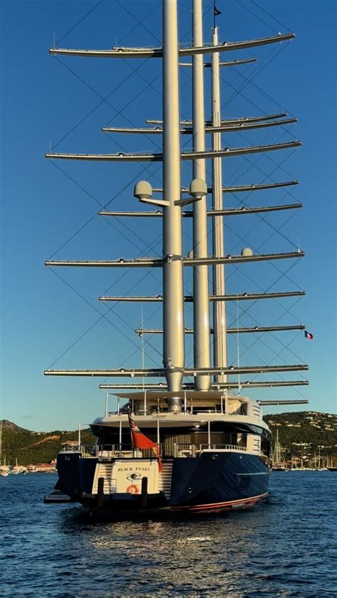The 350 Foot S Y Black Pearl ⚫️ Superyacht Sailing Vessel Standing